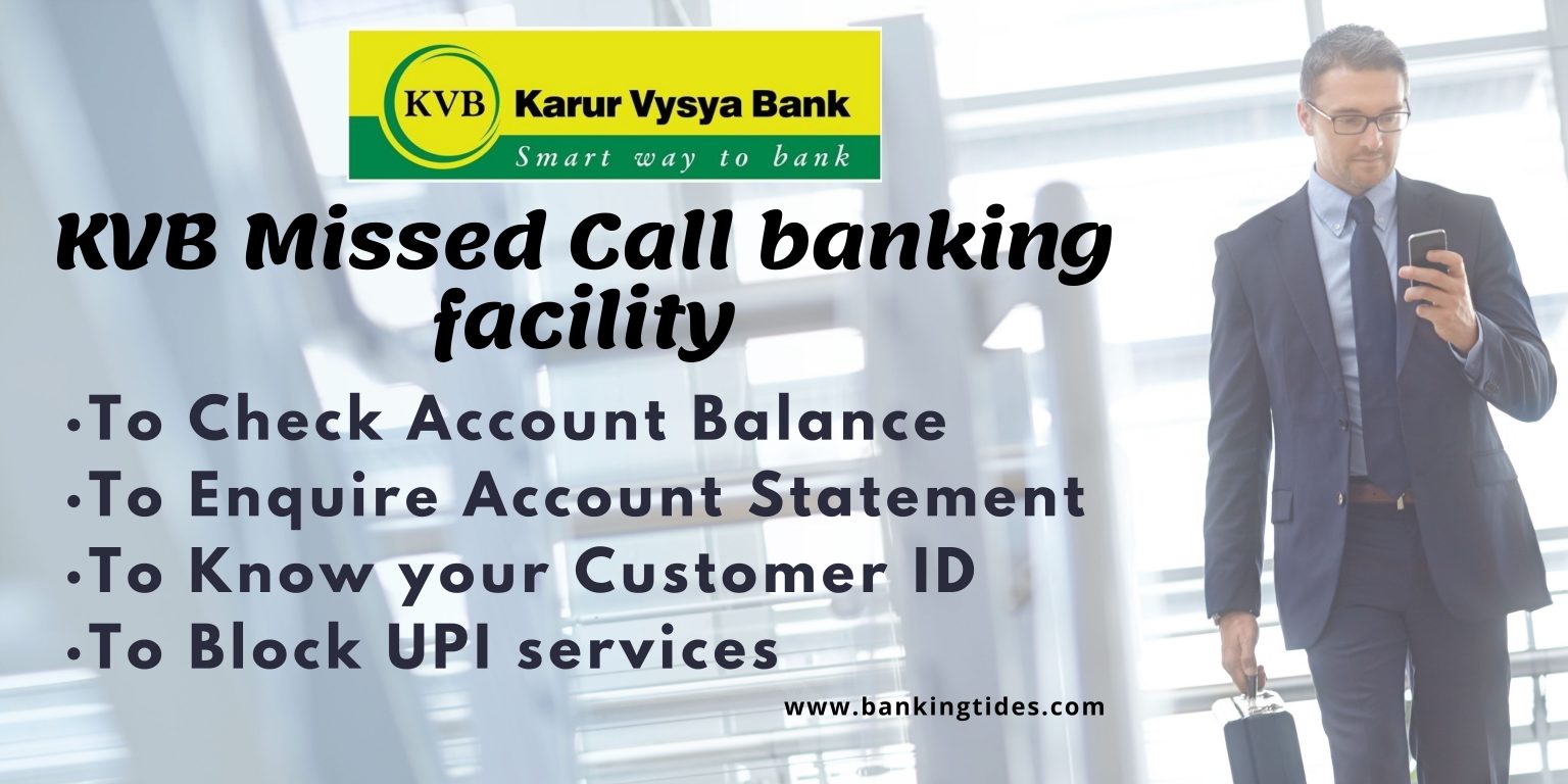 How to use KVB Missed Call Banking? - Banking Tides