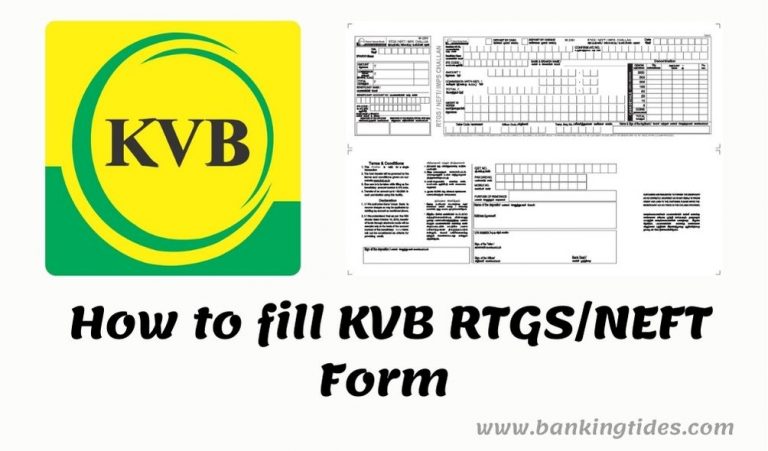 How to fill KVB RTGS and NEFT Form? - Banking Tides